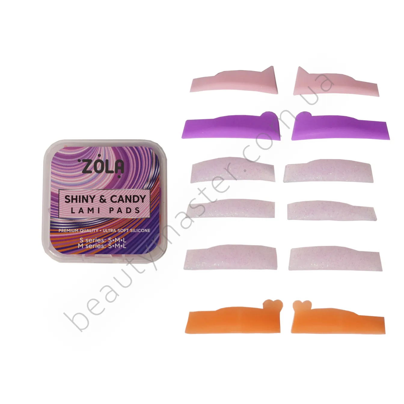 ZOLA Валики для ліфтингу Shiny & candy lami pads 6 пар | Beauty Master